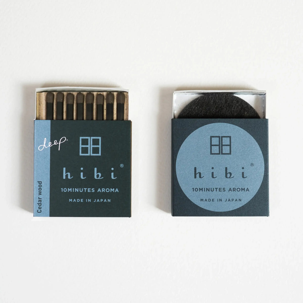 hibi 10MINUTES Aroma Incense Match, cedar wood, d00108m – Norwood